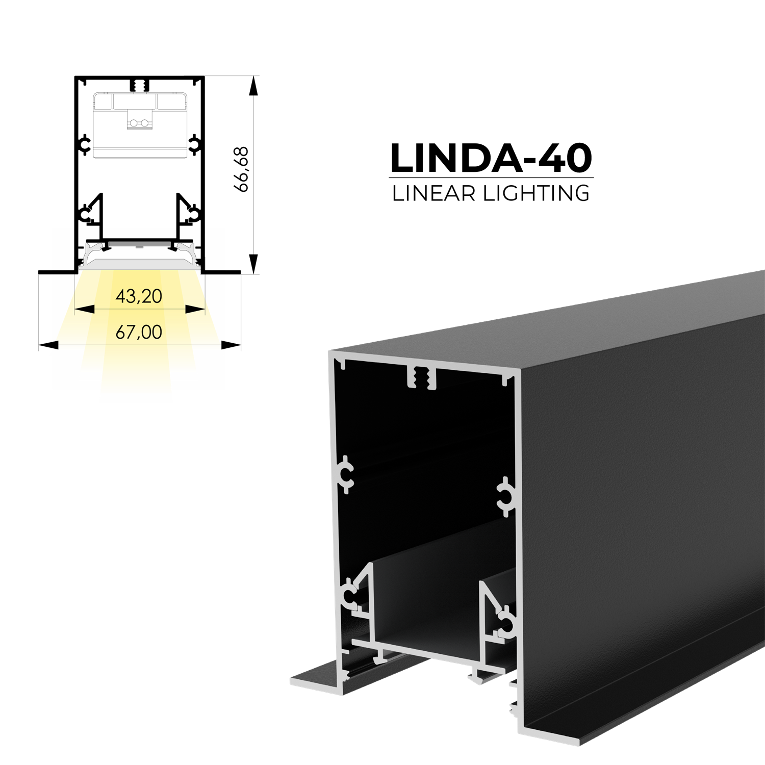 DAISY RECESSED LINEAR - Profil | Electrio